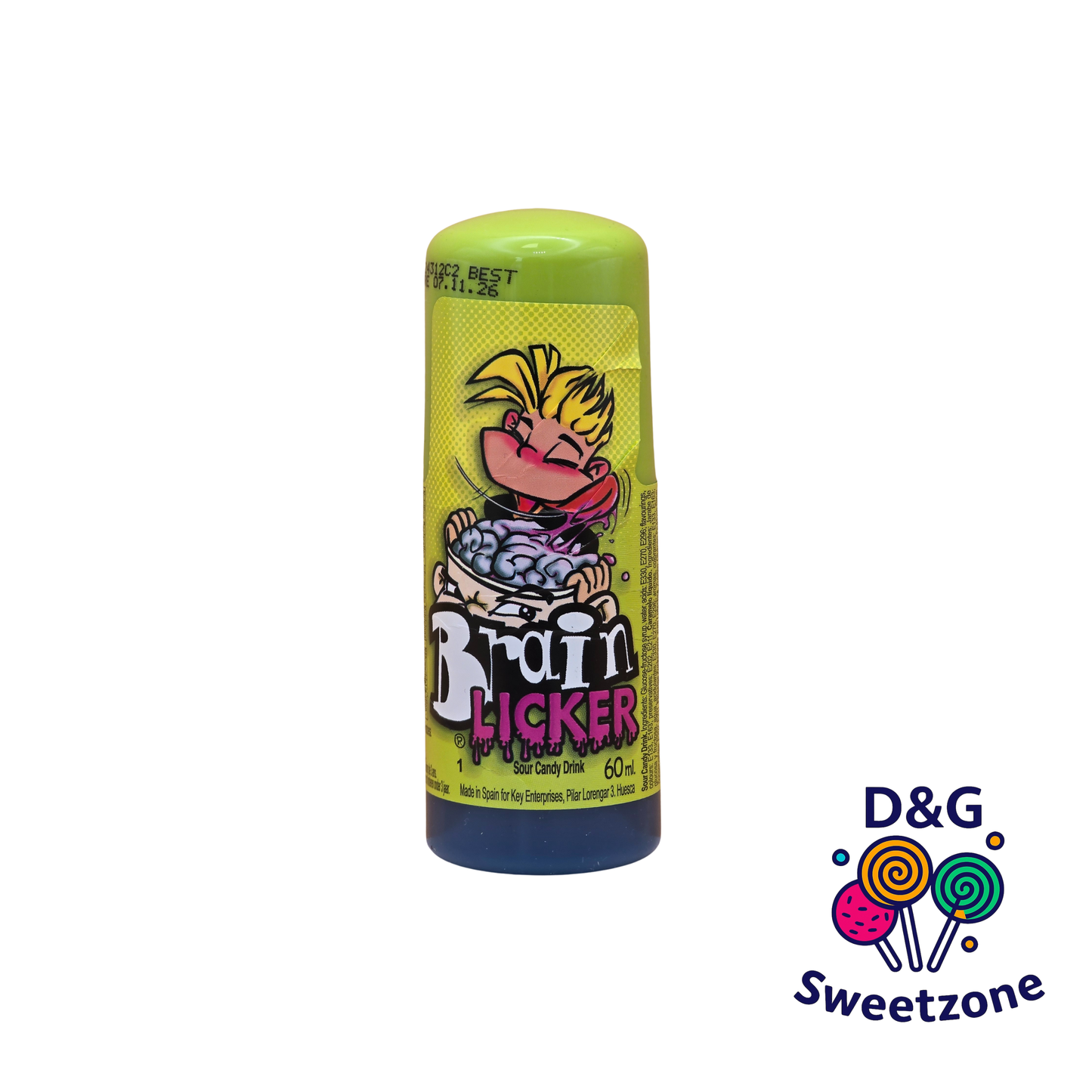 Brain Licker Sour Liquid Candy 60ml | Blue Raspberry Roller – D&G Sweetzone